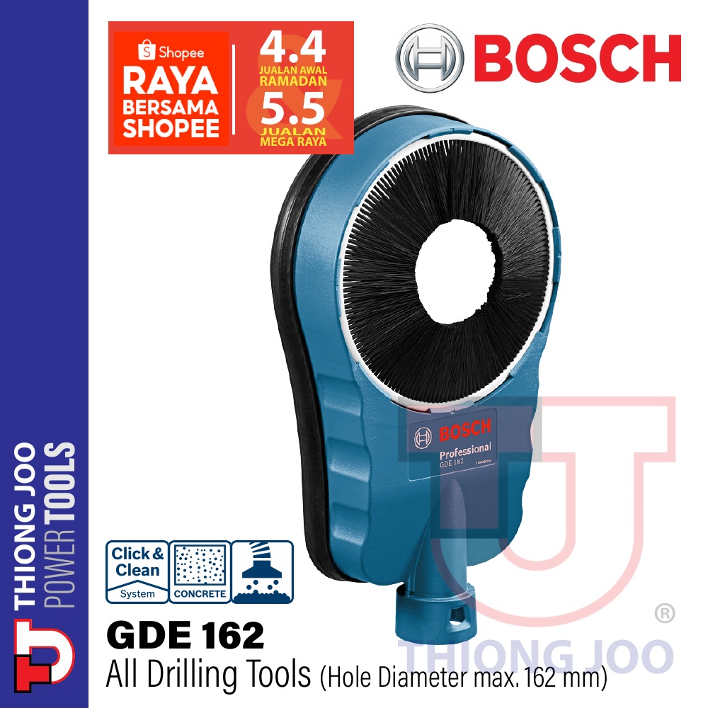 BOSCH GDE 162 DUST EXTRACTOR (MAX DIAMETER 162MM) | Shopee Malaysia