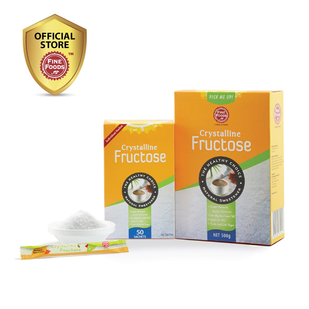 Fine Foods Crystalline Fructose Box (500g) + Sachets Box (4g x 50 ...