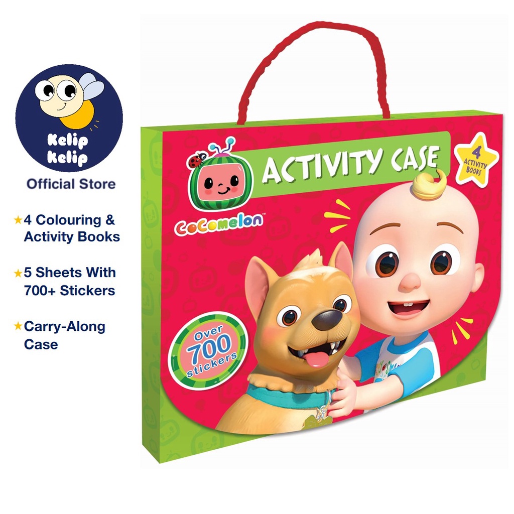 CoComelon ABC & 123 Book Gift Set Activity Case with 4 Colouring ...