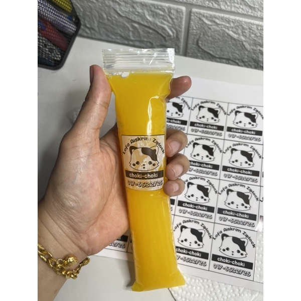 STICKER sahaja aiskrim ziplock transparents | Shopee Malaysia