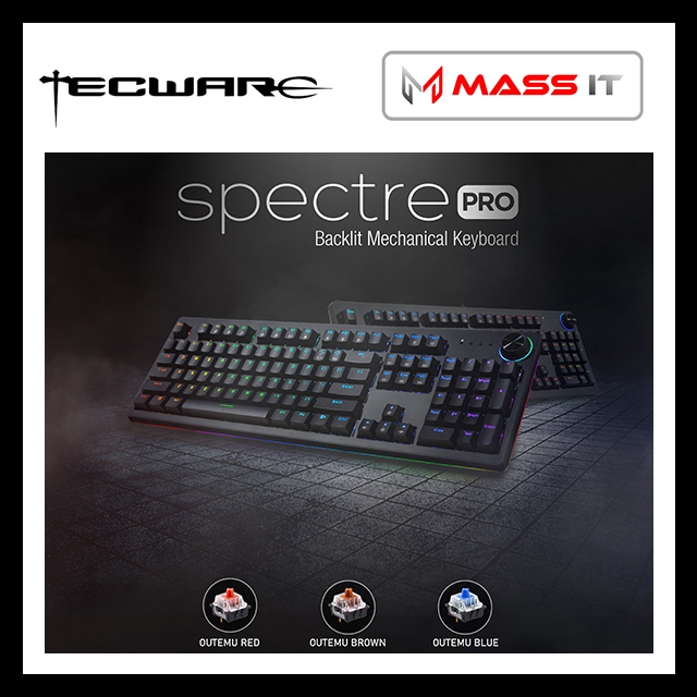 TECWARE Spectre PRO Blue Switch RGB Mechanical Gaming Keyboard | Shopee ...