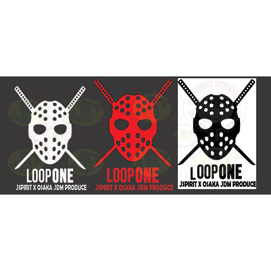 Loop One Osaka JDM Sticker| CAR STICKER, BONET, BUMPER.MIROR, BODY HIGH ...