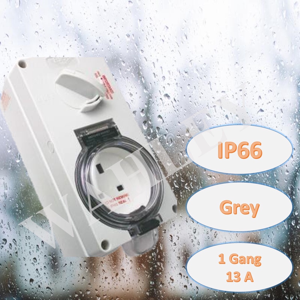 ERA 13A Weatherproof Switched Socket Outlet -IP66 ESS1366 (Sirim ...