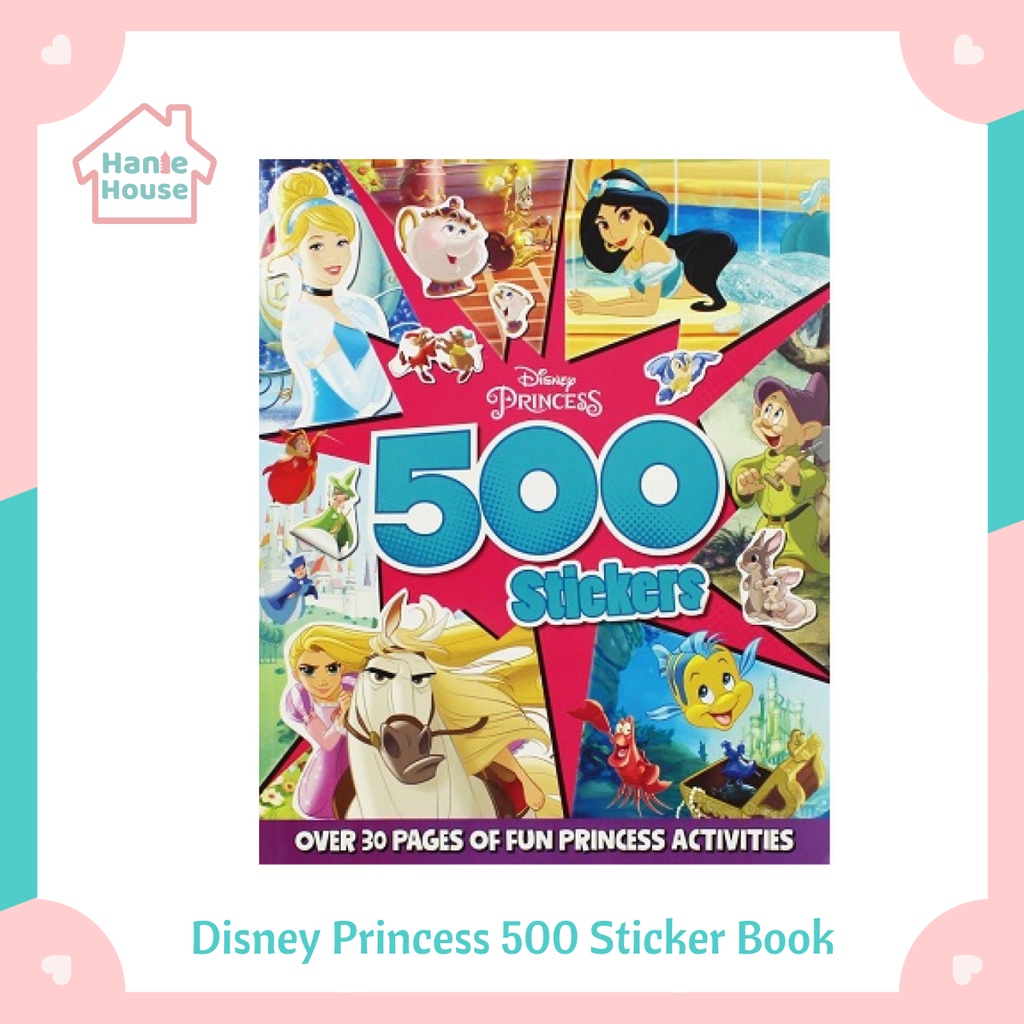 500 Stickers Book-Disney Princess, Activities Book, Puzzle Book ...