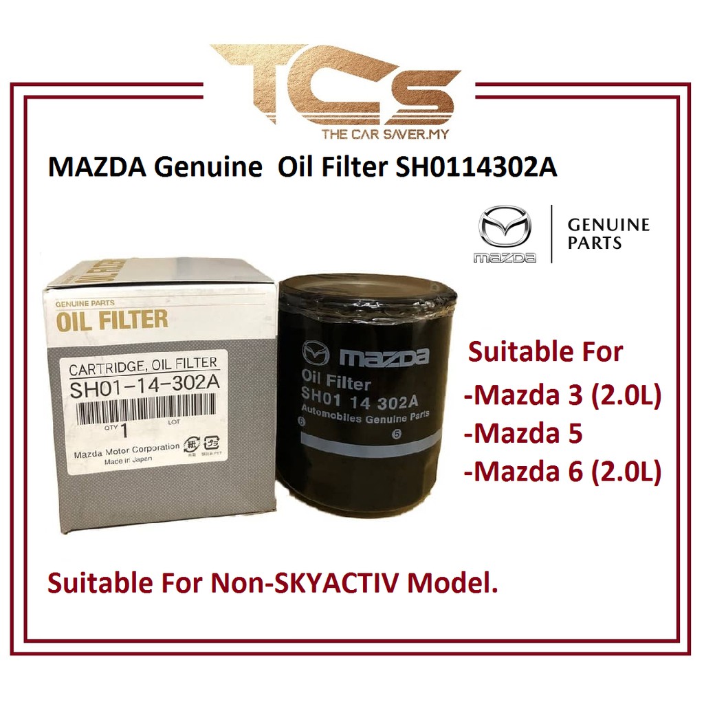 MAZDA Genuine Oil Filter (SH0114302A) | Shopee Malaysia