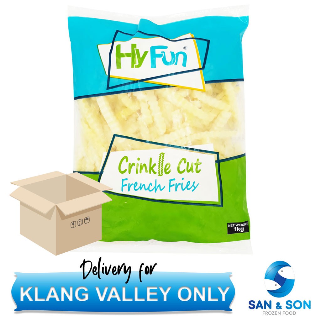 Hyfun Crinkle Cut French Fries 1 carton (10kg) | Shopee Malaysia