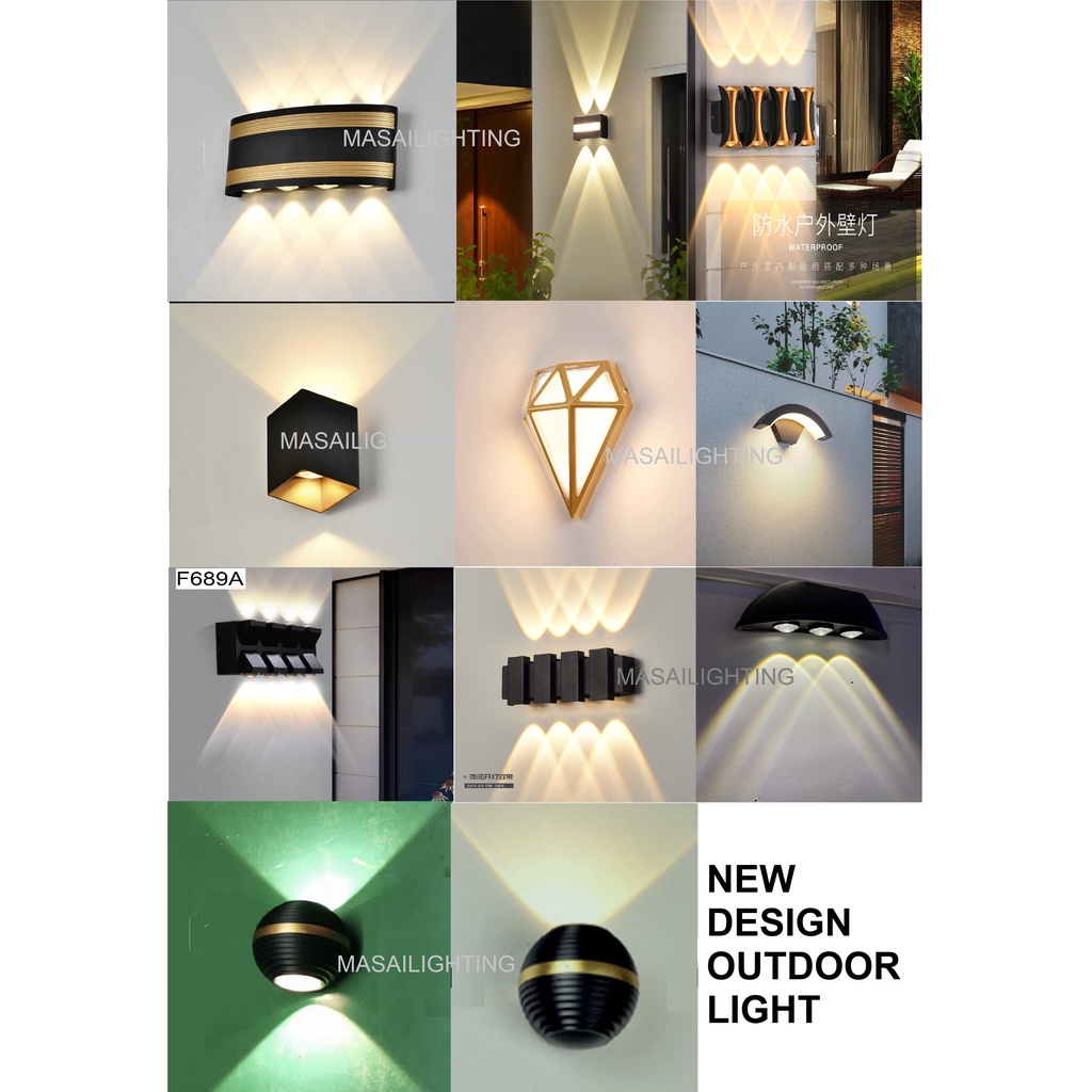 LED Wall Lamp Lampu Dinding Lampu Effect Effect Light LED Waterproof ...