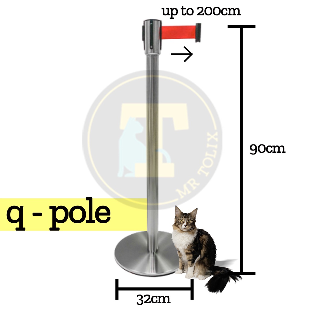 (Free Shipping) READY STOCK Queue Q Up Pole Qpole Stand Tali Beratur ...