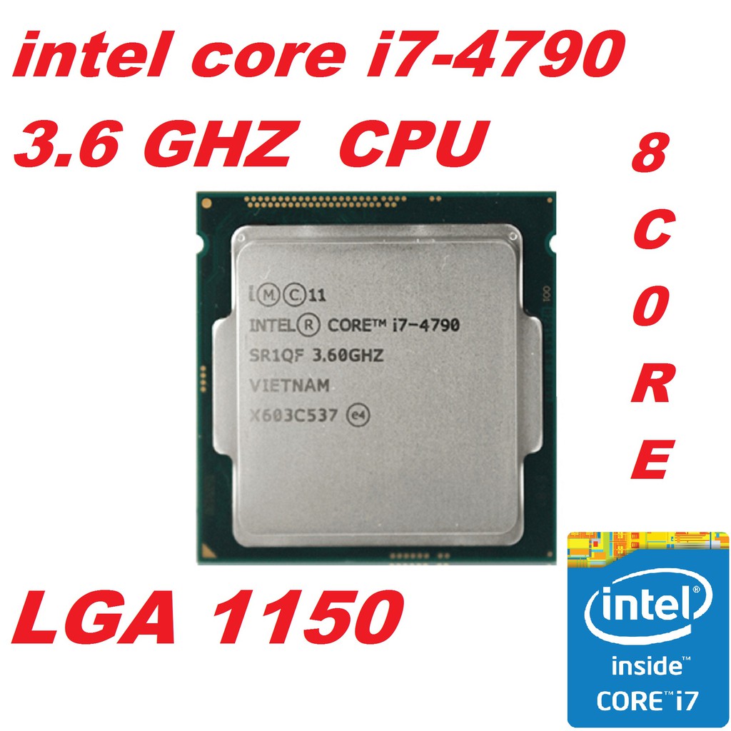 INTEL CORE i7-4790 4TH GEN PROCESSOR SKT 1150 (PULLED ITEM) | Shopee ...