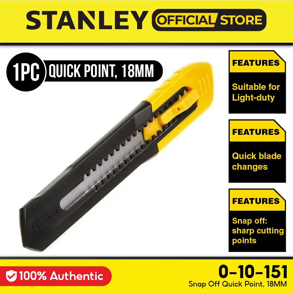 Stanley Snap Off Quickpoint Cutter (18mm) STHT10151-8 | Shopee Malaysia