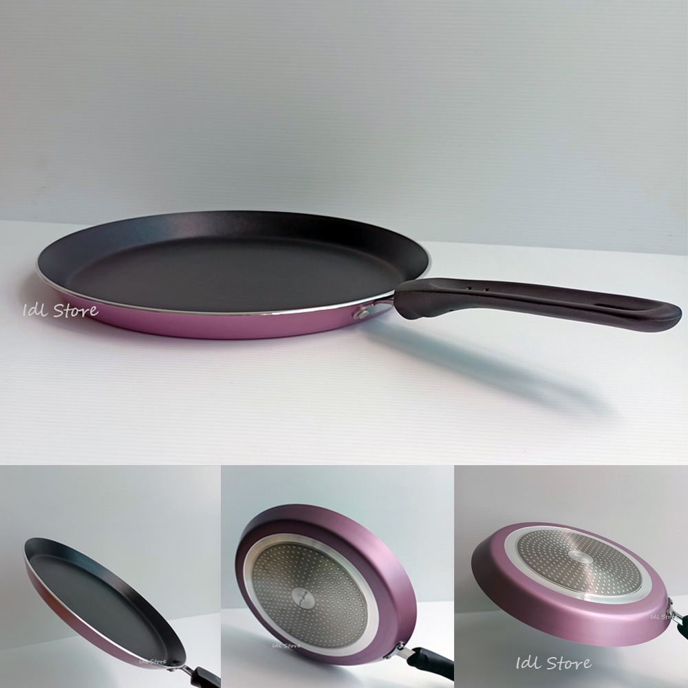 28cm Non Stick Pizza Pan With Induction Base Kuali Leper Non Stick Roti ...