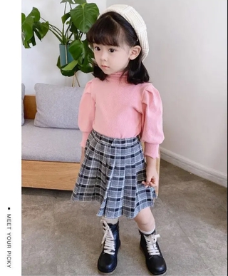 Padini Kids Blouse Long Sleeve Shirt Bubble Sleeve Blouse Kids Puff ...