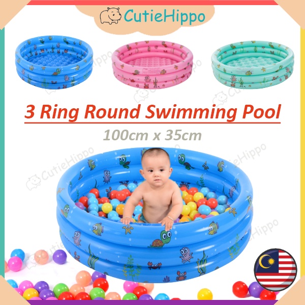 Portable Indoor Outdoor 100CM Baby Swimming Pool Baby Ocean Ball Pool ...