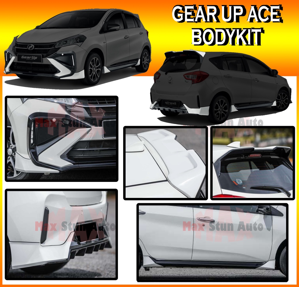 PERODUA MYVI 2022 FACELIFT GEAR UP FULLSET BODYKIT (GU) GEAR UP ACE ...