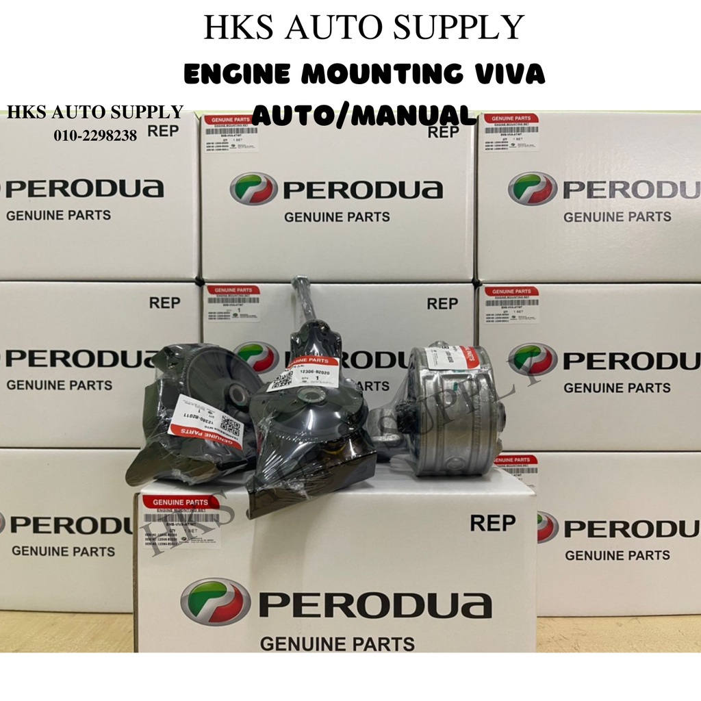 PERODUA VIVA AUTO / MANUAL ENGINE MOUNTING SET (3PCS) ORIGINAL | Shopee ...