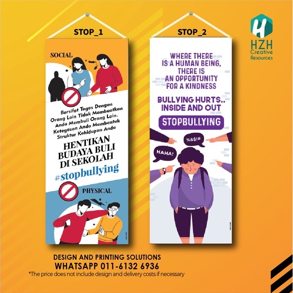 BUNTING KEMPEN TIADA BULI DI SEKOLAH | Shopee Malaysia