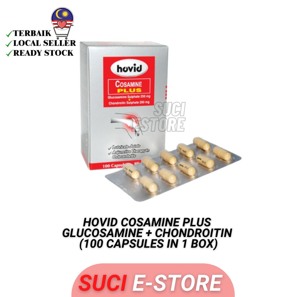 Hovid Cosamine Plus Glucosamine + Chondroitin 100's [1 BOX] | Shopee ...