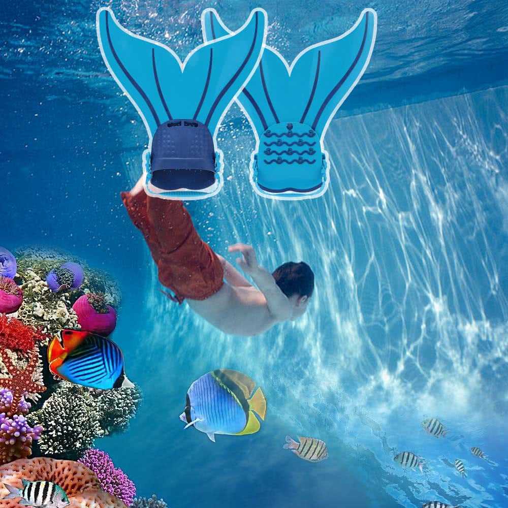 Kid Children Mermaid Swim Fin Diving Monofin Swimming Foot Flipper ...