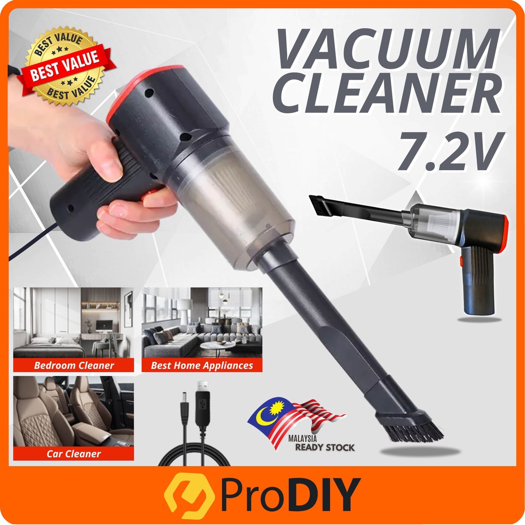 7.2V Vacuum Cleaner Portable Car Vacuum Cleaner Mini Vacuum Cleaner ...