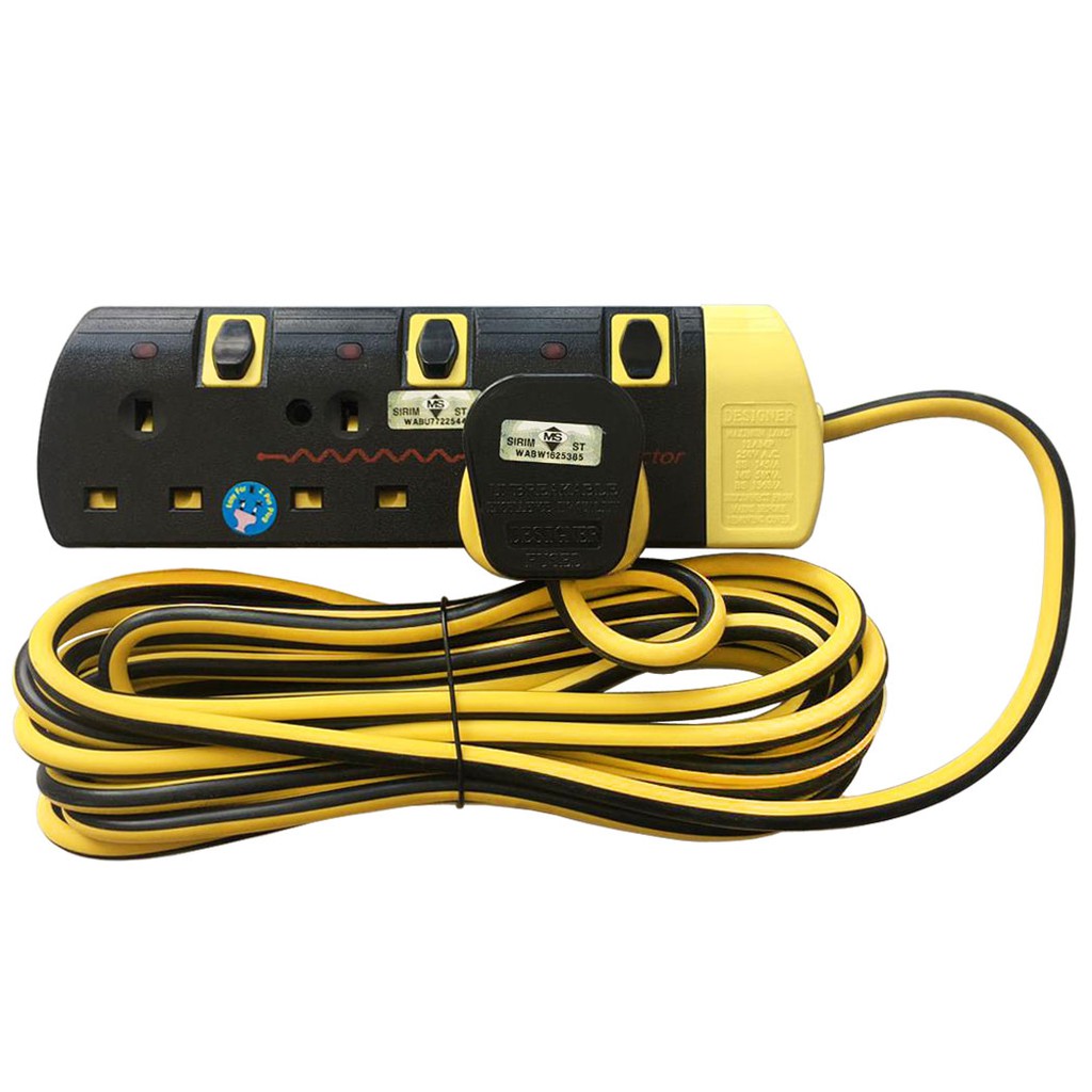 Designer 13Amp Power Extension Trailing Socket (5 METER) | Shopee Malaysia