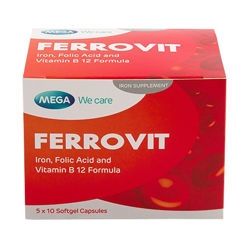 MEGA FERROVIT IRON CAPSULE 50'S | Shopee Malaysia