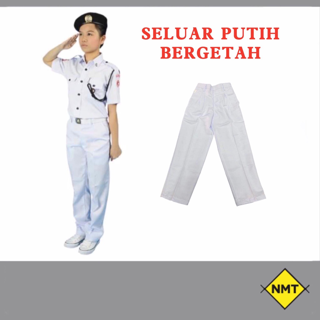 Seluar Putih Bergetah Kain Gabardine Fabric/Pakaian Persatuan Bulan ...