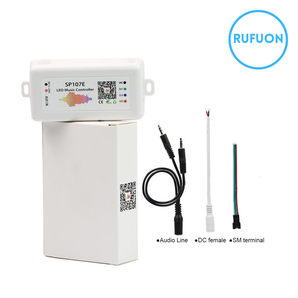 5-24V SP107E Symphony Light Bar WS2812B Spectrum Controller | Bluetooth Music Controller ...