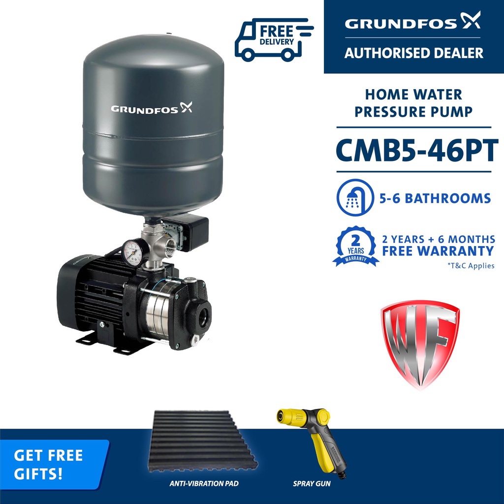 Grundfos CMB5-46 PT Home Water Pressure Booster Pump | Shopee Malaysia