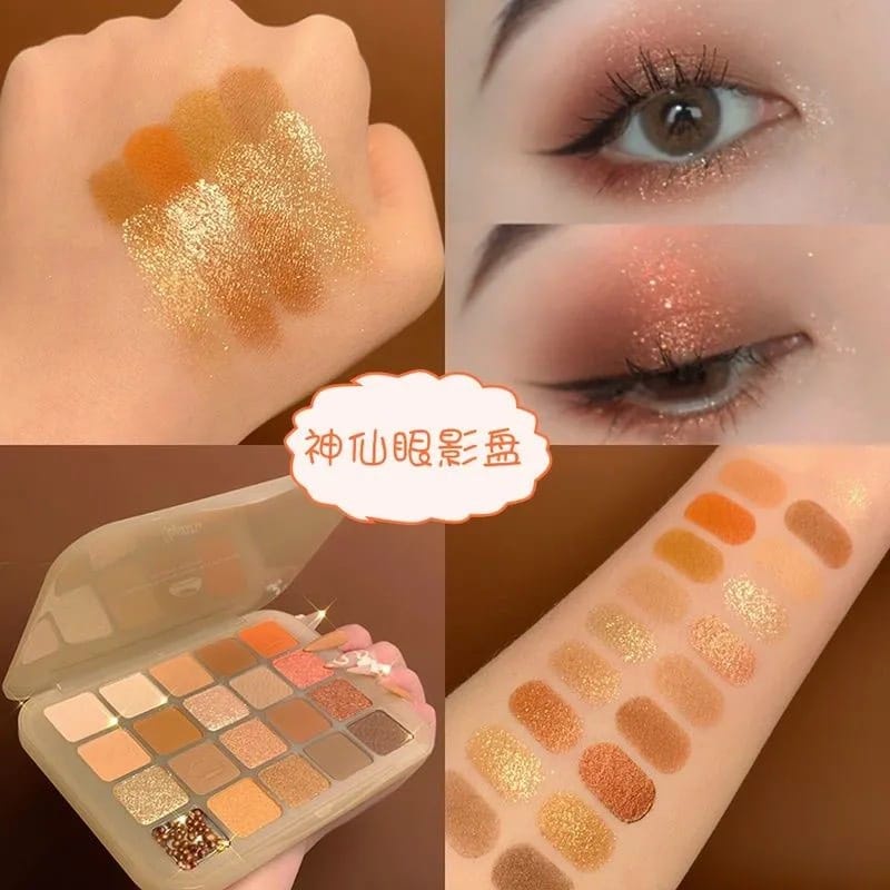 Kiss Mophy Chestnut 20 Color Matte Eye Shadow Palette Pigmented ...