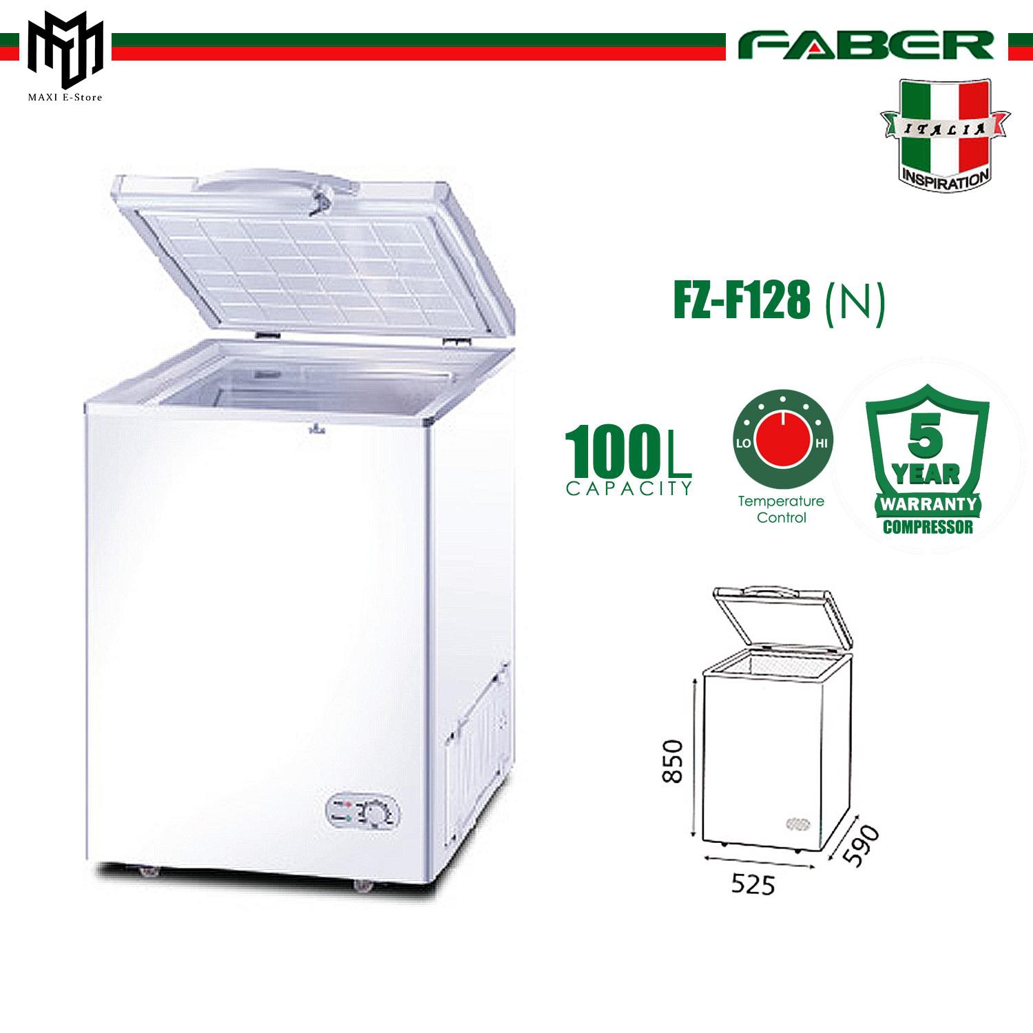 Faber 100l chest freezer direct cooling - fzf128n | BeeCost
