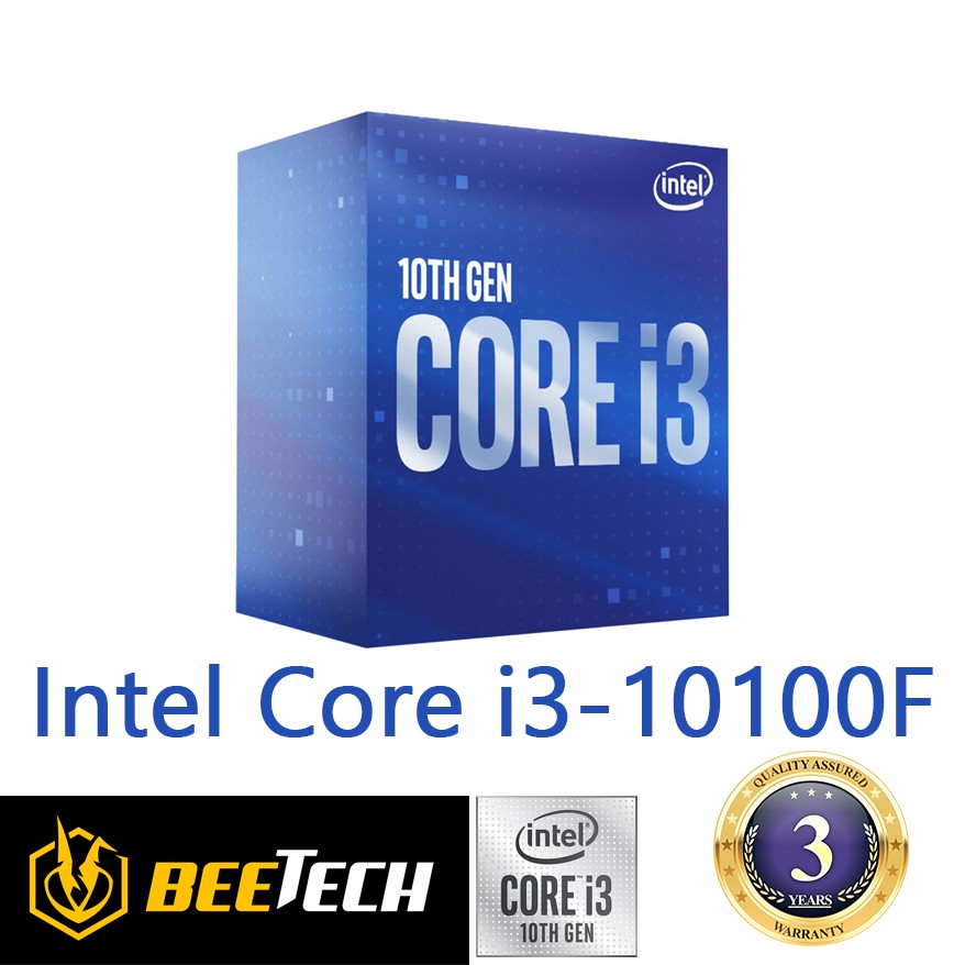 Intel i3-10100F LGA1200 - Intel 10th Gen Processor ( i3 10100F ...