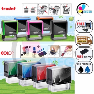 SAME DAY SHIP OUT (READY STOK) Rubber Stamp COLOP Printer Line Self Inking Stamp / TRODAT Printy ...