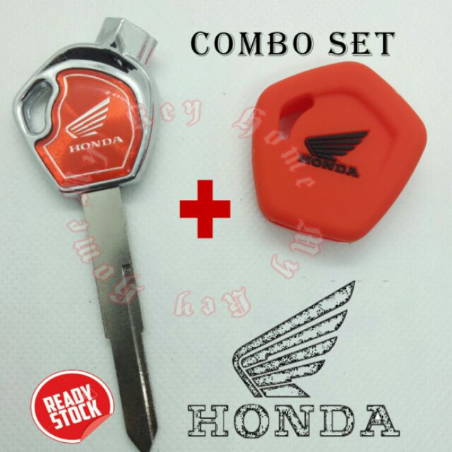 Kunci Honda Motor Honda key & Silicone Cover Key(honda wave alpha 125i ...