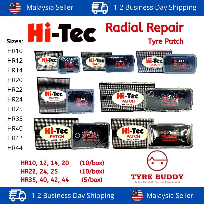 HI-TEC Radial Repair Tyre Patches; Heavy Duty; Puncture; Car; Truck ...