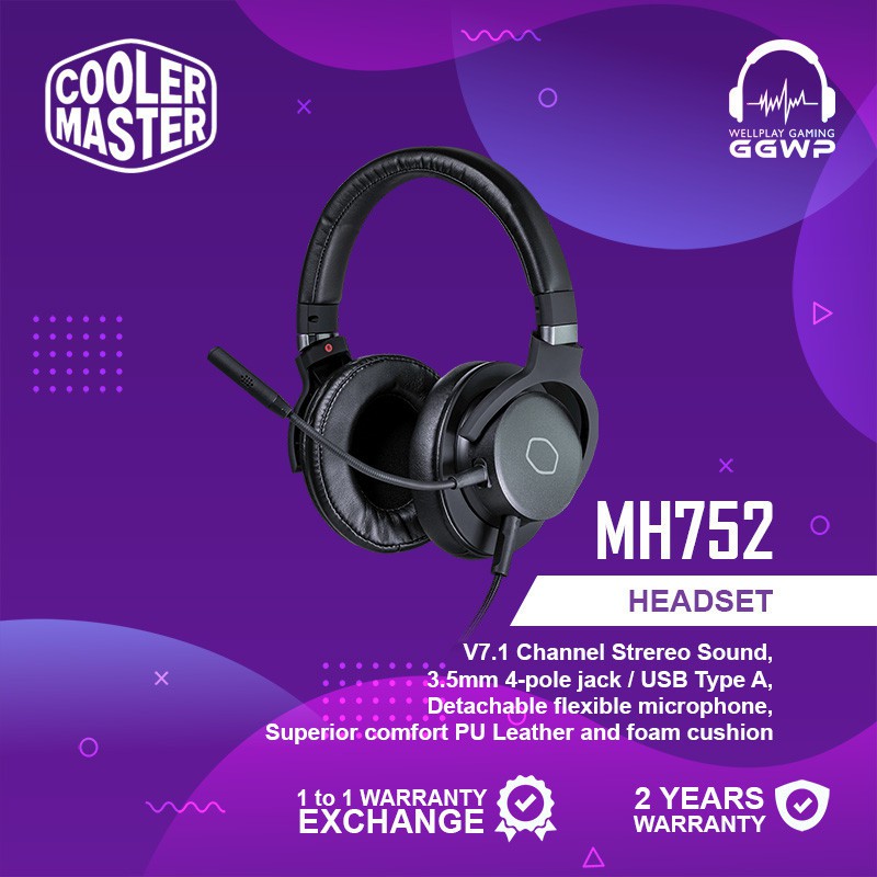 Cooler master cm storm mh752 over-ear v7.1 gaming headset | BeeCost