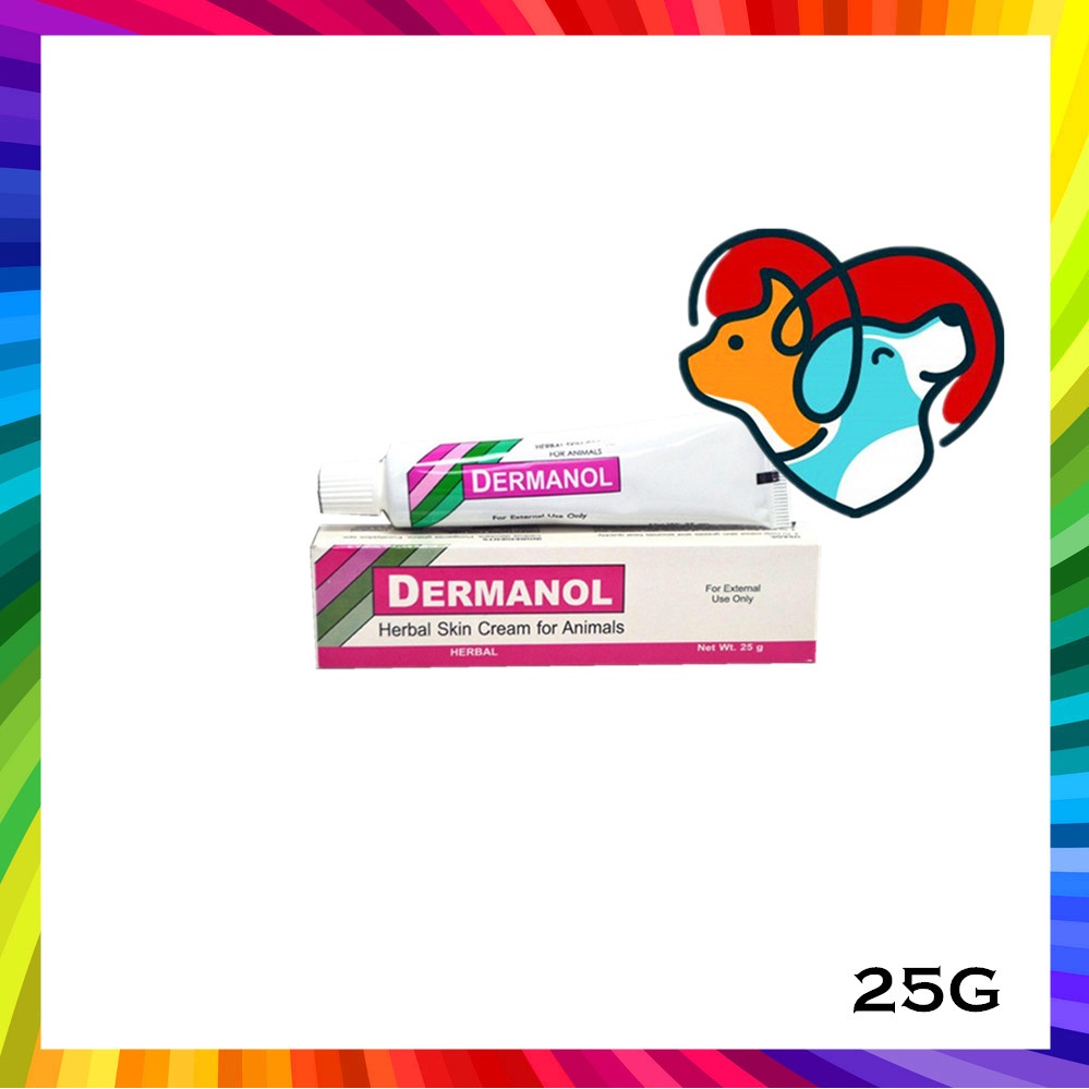 Dermanol Herbal Skin Cream for Animals / Krim Luka Kurap Fungus (Dog ...