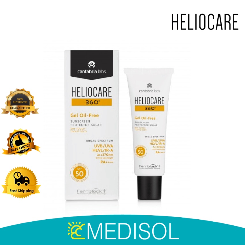 Medisol Heliocare 360 Gel Oil Free SPF50 50ml | Shopee Malaysia