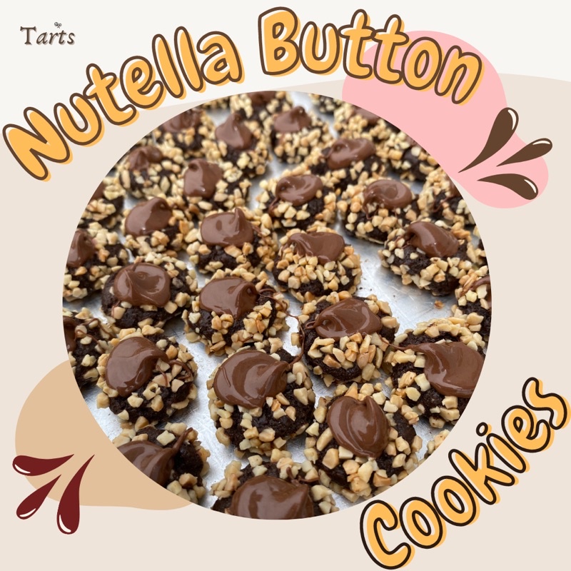 NUTELLA BUTTON COOKIES @ohmytart | Shopee Malaysia