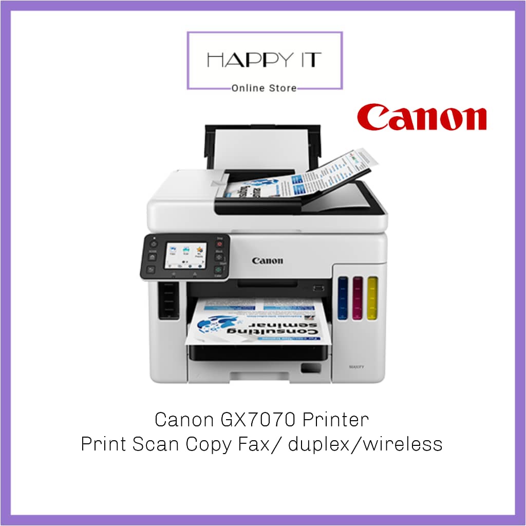 Canon MAXIFY GX7070 Ink Tank Wireless 4-in-1 (Print, Scan, Copy, Fax ...