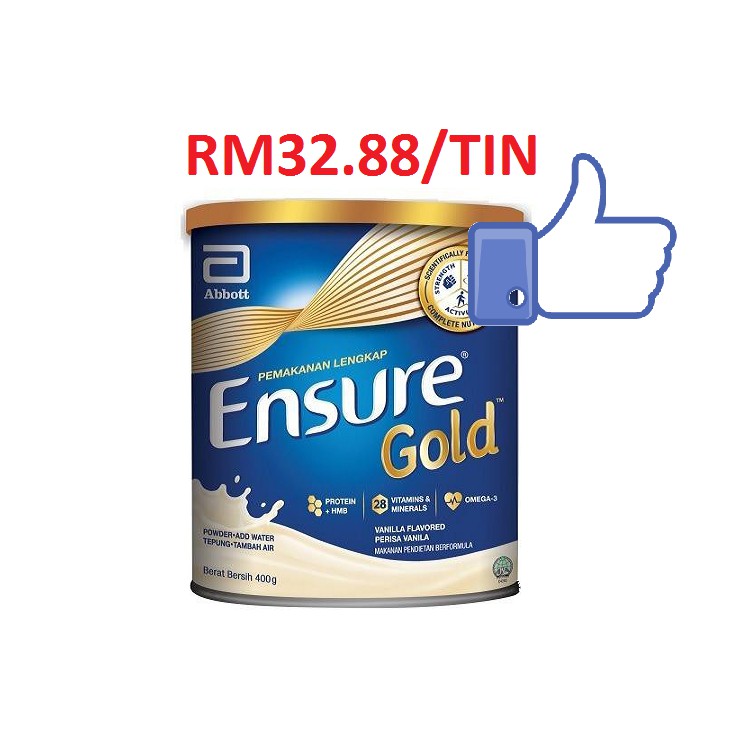 400g Abbott Ensure Gold (Vanilla) 400g | Shopee Malaysia