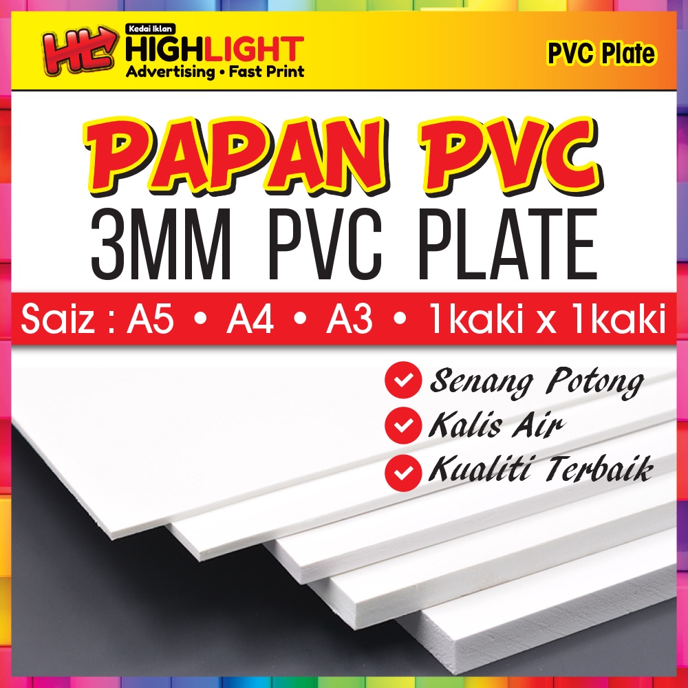 PVC foam board papan pvc house modeling display board signboard ...