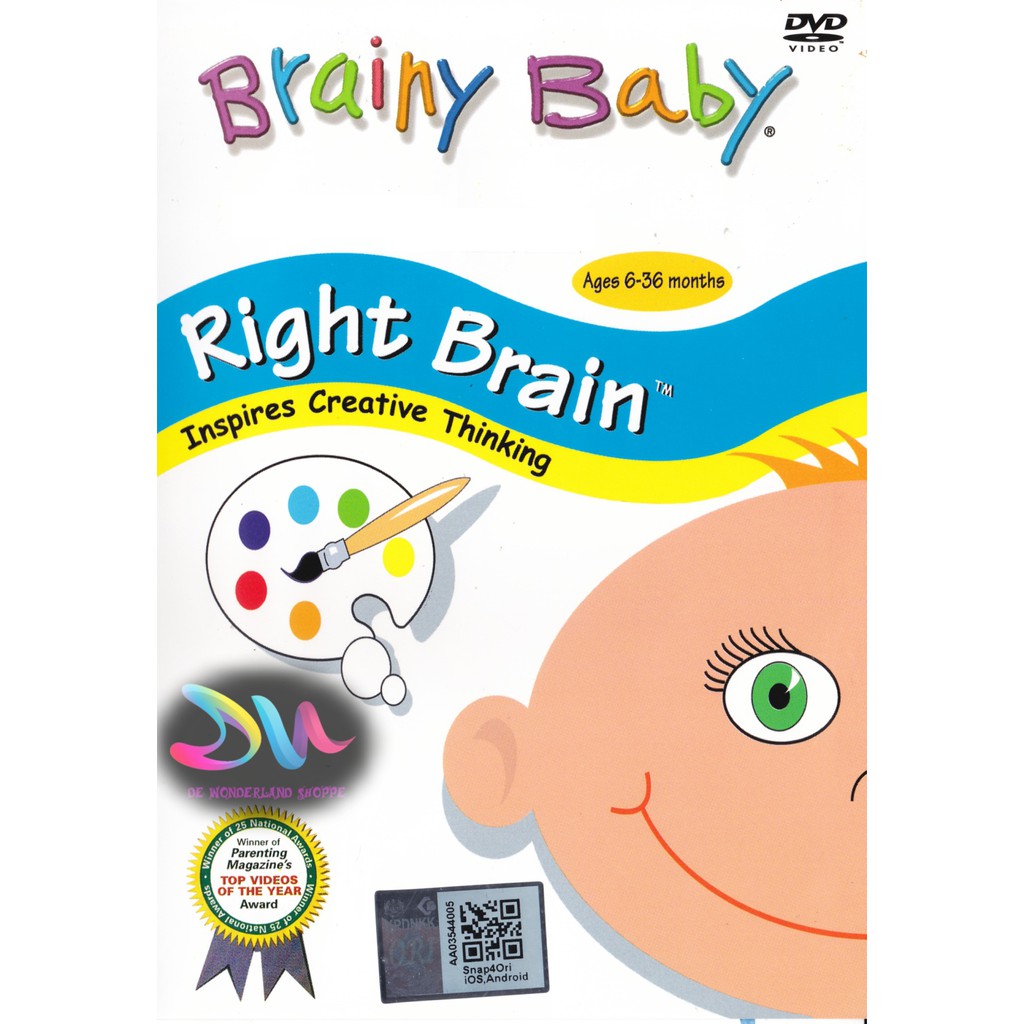 BRAINY BABY - RIGHT BRAIN INSPIRES CREATIVE THINKING ( AGES 6 - 36 ...