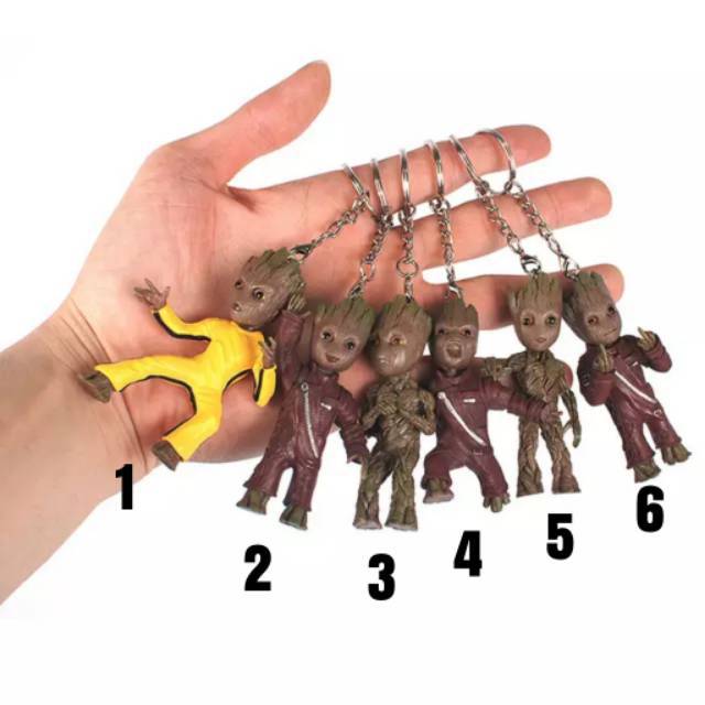 GANTUNGAN Action Figure Baby Groot SHF Avengers Keychain | Shopee Malaysia