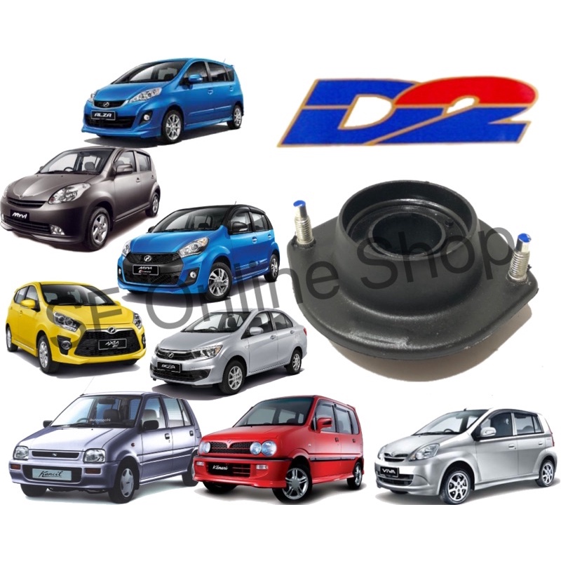 D2 Racing Front Absorber Mounting Perodua Myvi,Myvi Lagi Best,Alza,Axia ...