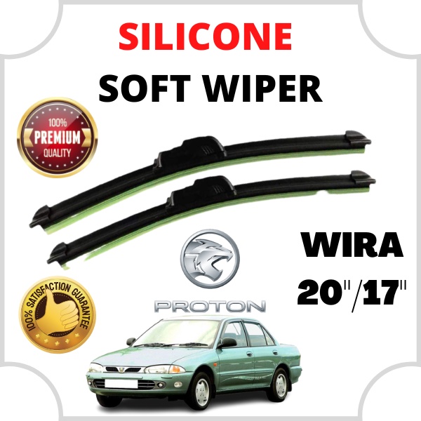 PROTON WIRA Car Wiper Silicone Soft Wipers Blade Boneless | Shopee Malaysia