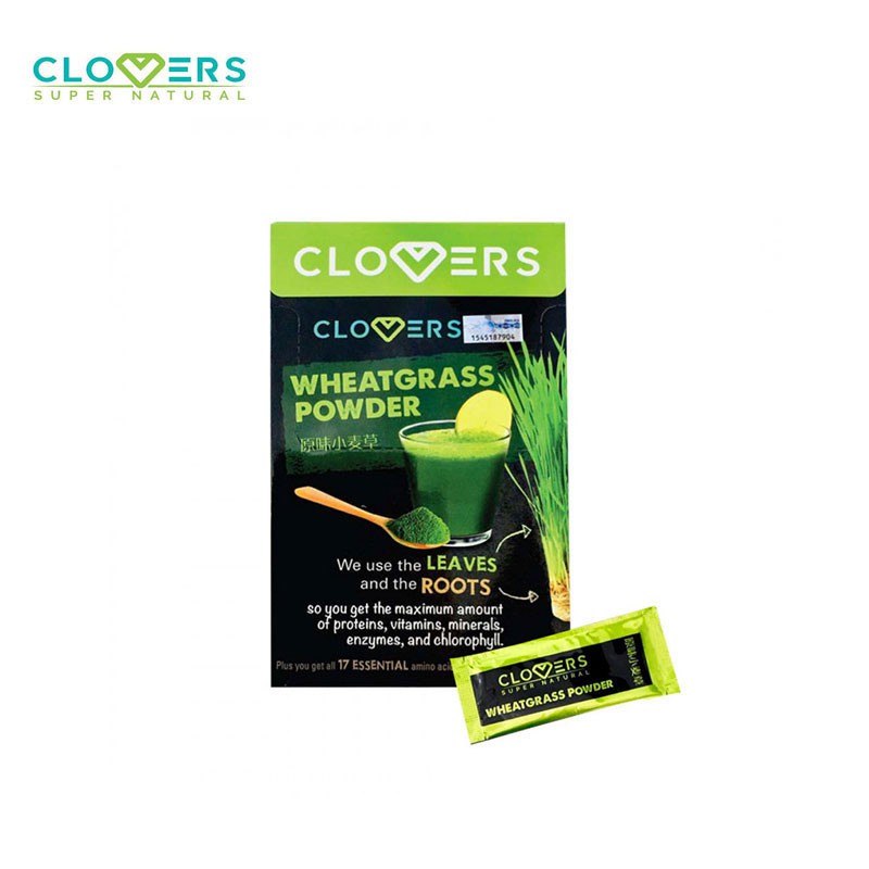 Clovers Original Wheatgrass Powder 原味小麦草 60 x 2g | BeeCost