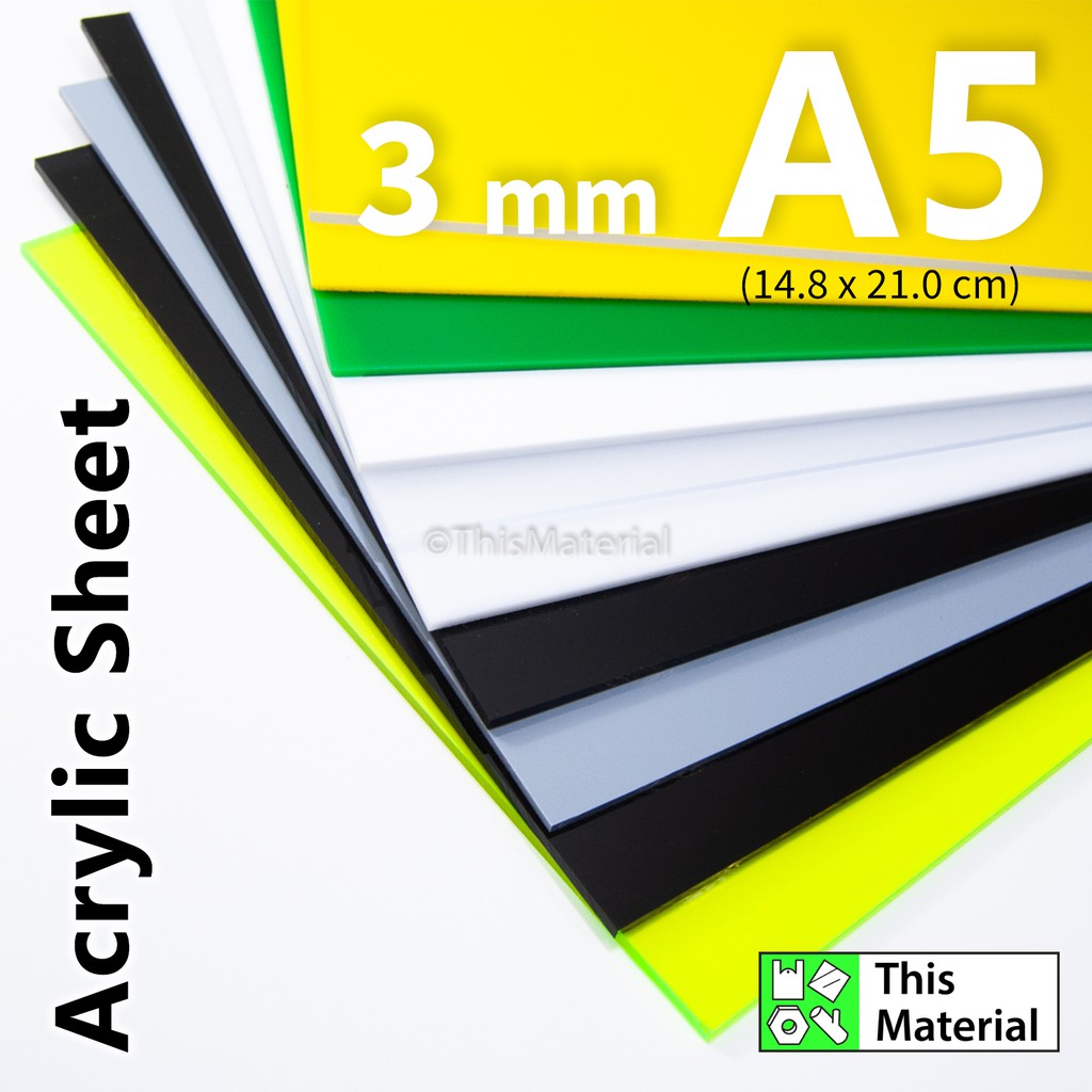 3 mm A5 Acrylic Sheet [Made In Malaysia] | Shopee Malaysia