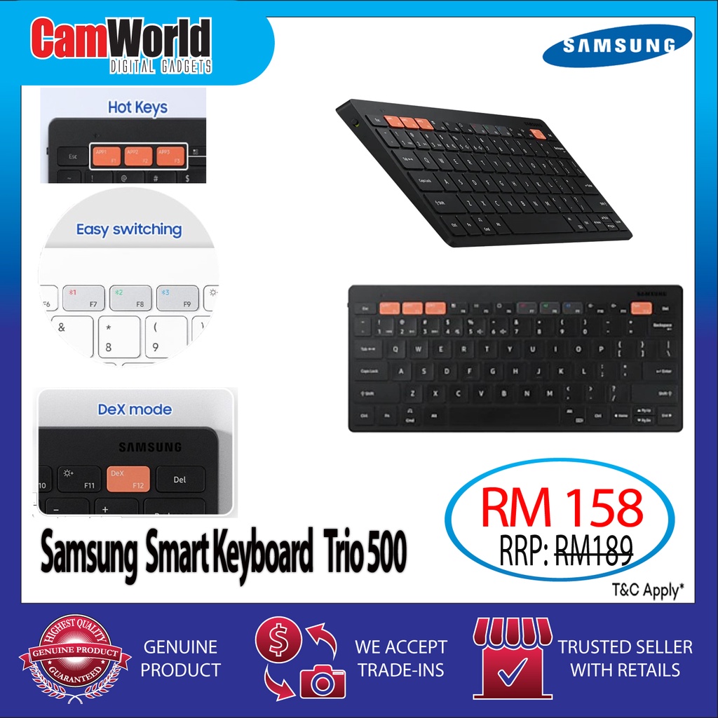 Samsung Smart Keyboard Trio 500 | Shopee Malaysia