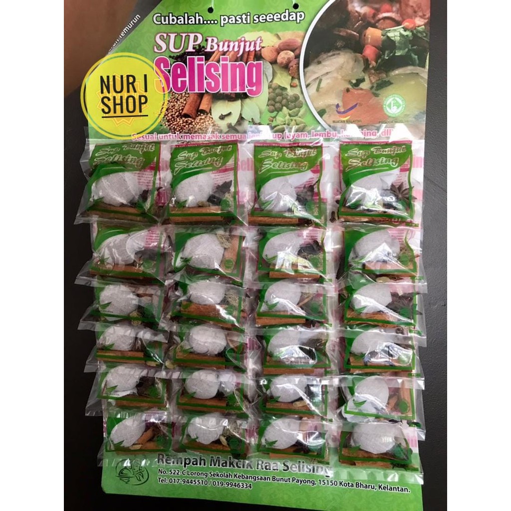 SUP BUNJUT SELISING 1PEK | Shopee Malaysia