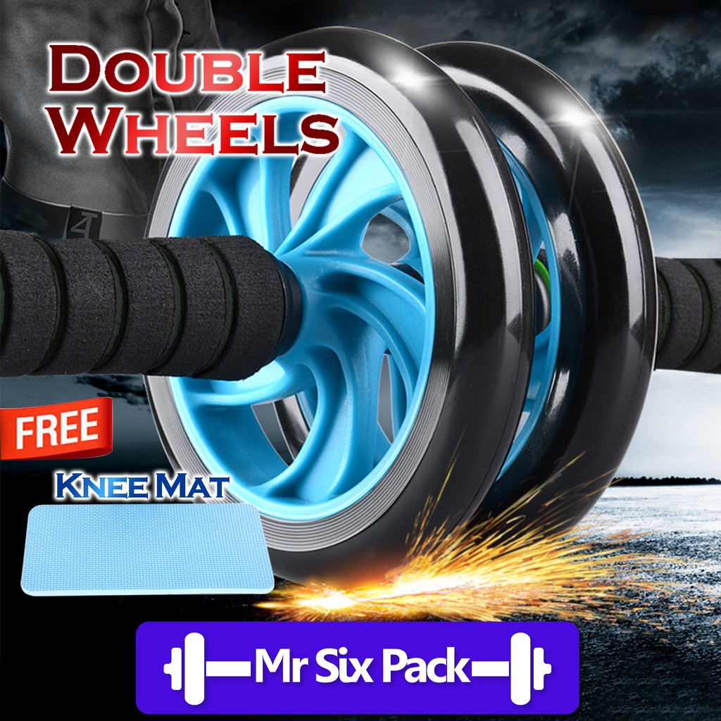 155 Fitness Gym Abs Wheel Roller Six Pack Training Abdominal Muscle ...